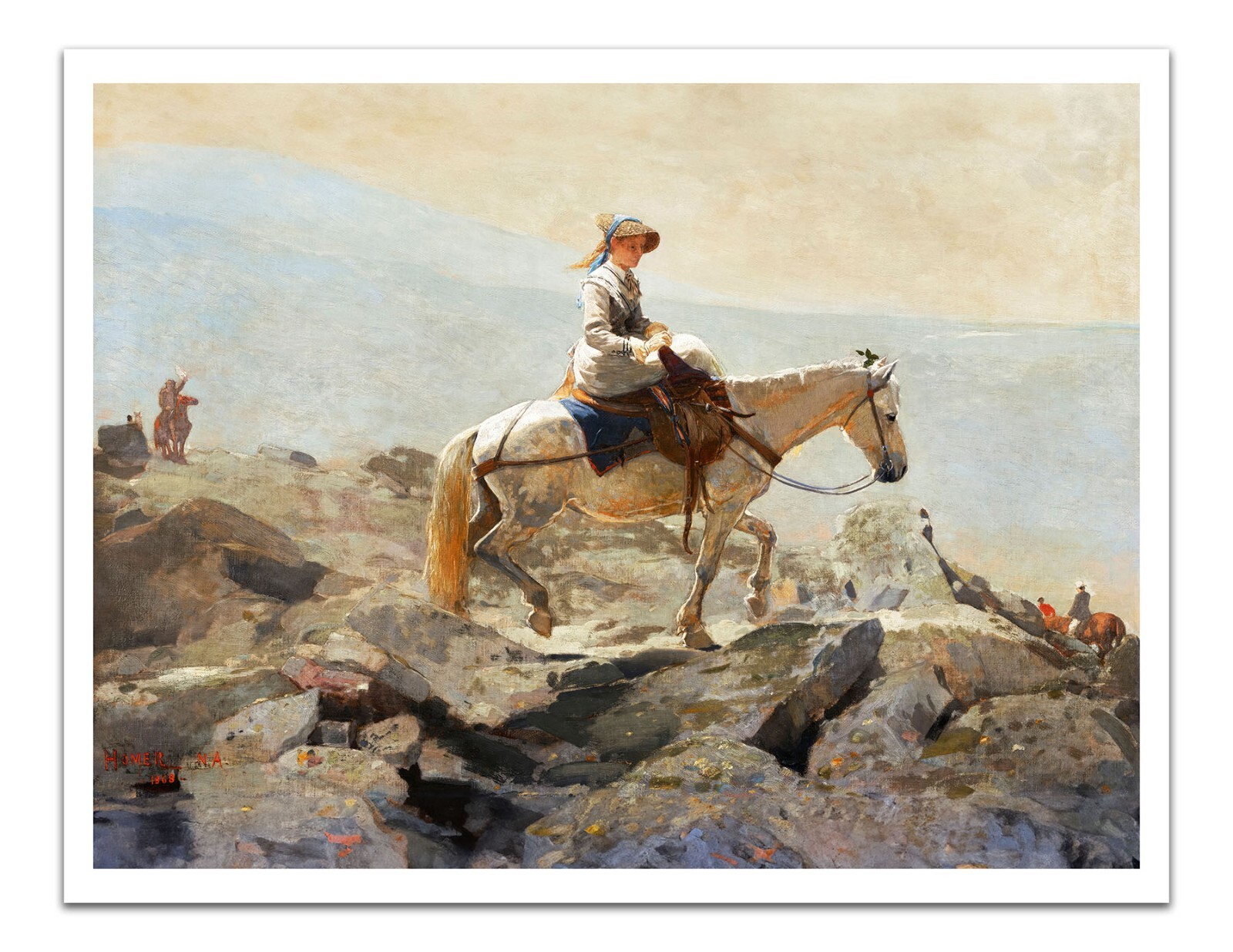 Winslow Homer THE BRIDLE PATH, WHITE MOUNTAINS (1868) Vintage Painting ...