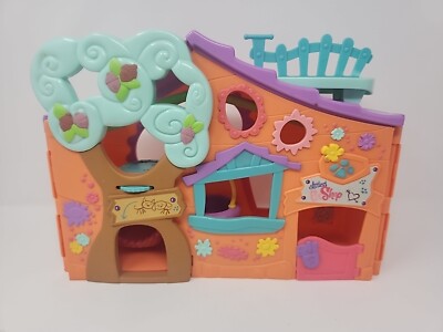 Hasbro LPS Littlest Pet Shop Orange Club Tree House Play Set Swing 2007 ...