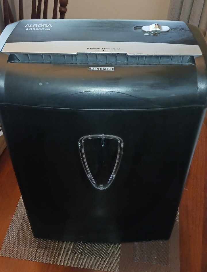 Aurora AS890C Office Paper Shredder - Black for sale online | eBay