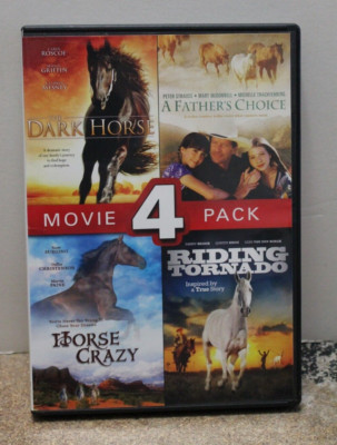 4 Movie Pack (DVD) Dark Horse / A Fathers Choice / Horse Crazy / Riding ...