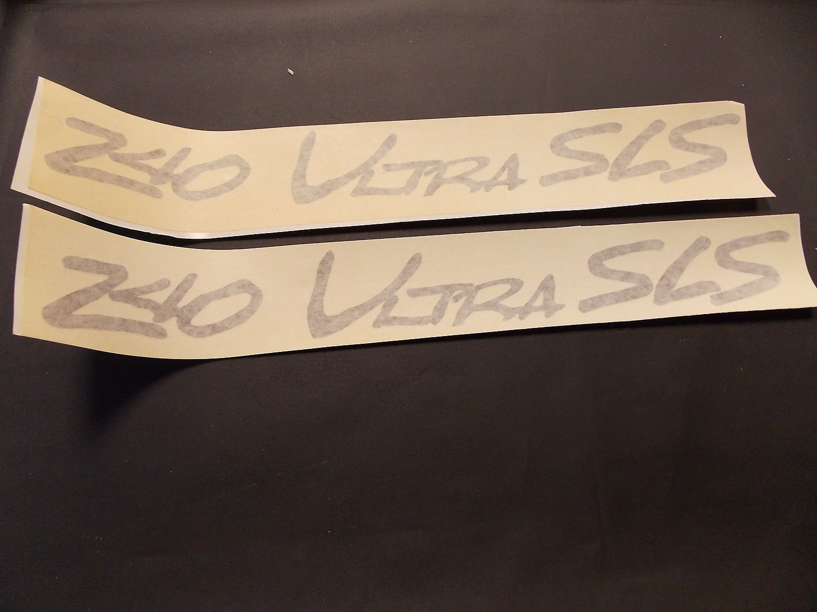 POWERQUEST 240 ULTRA SLS 19" X 2 1/2" SILVER DECAL PAIR (2) MARINE BOAT ...