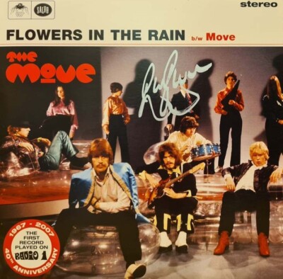 The Move Flowers In The Rain 45 Autograph Red UK 2007 Salvo NM 7" | eBay