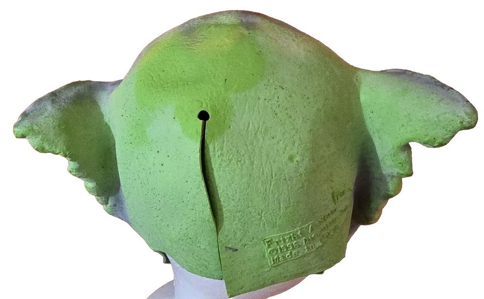 Vtg Fright Asylum 1996 Halloween Mask Adult Green Monster Creepy Rubber ...