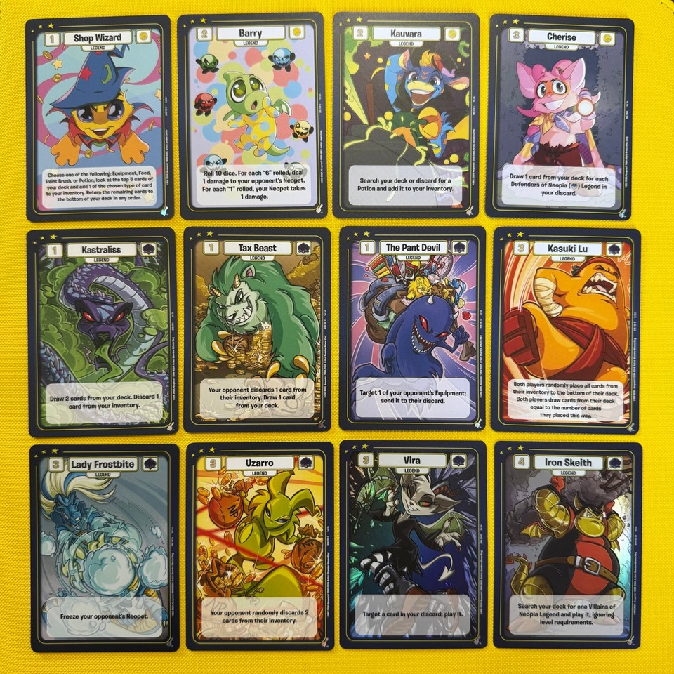 Neopets Upper Deck Battledome TCG Singles - Defenders of Neopia Legend ...