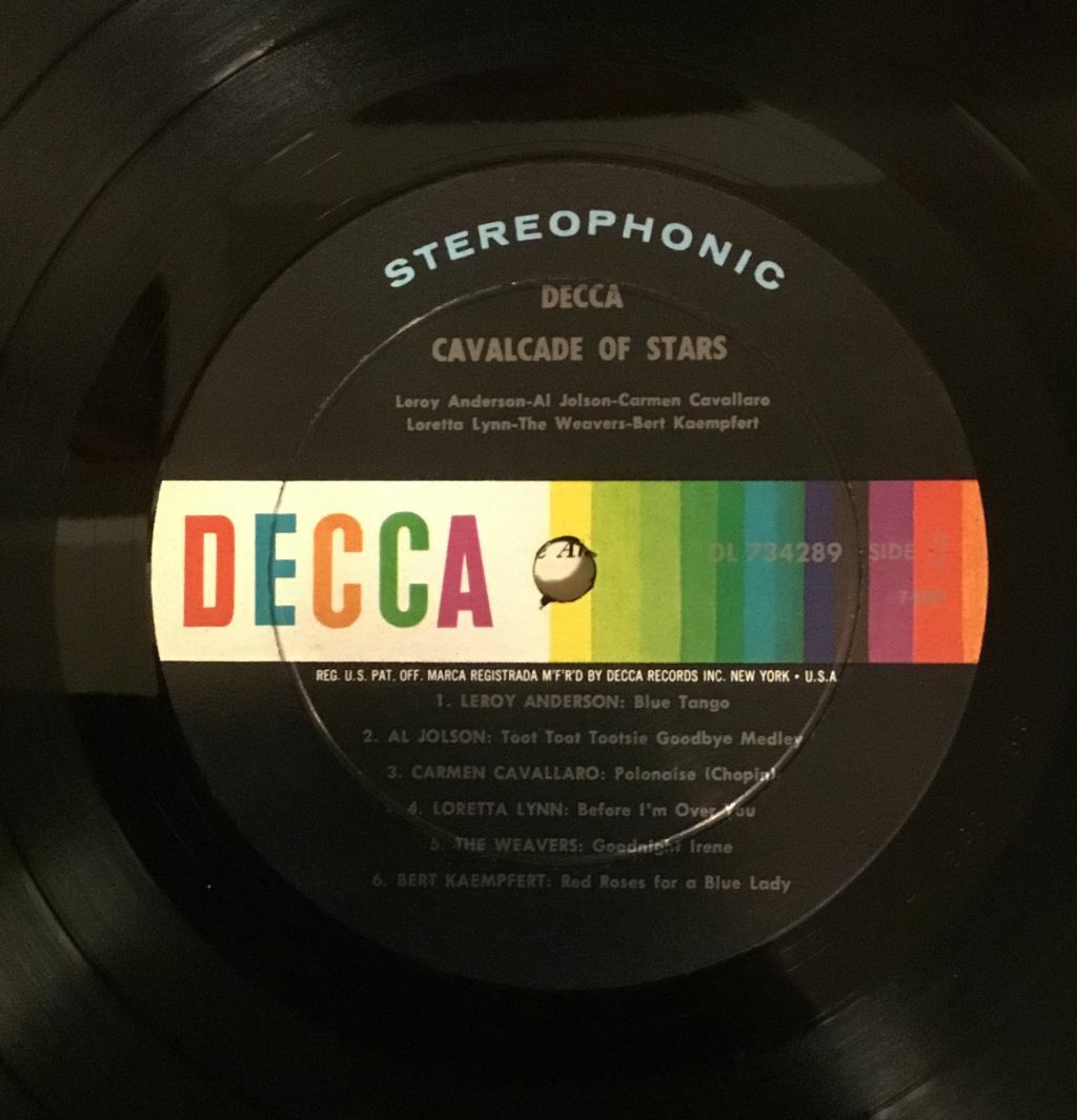 DECCA CAVALCADE OF STARS - VINTAGE 33RPM RECORD ALBUM -1962 | eBay