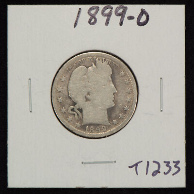 1899-O 25c Silver Barber Quarter - Value Coin - SKU-T1233 | eBay