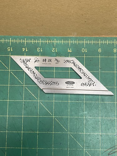 SHINWA 45° MITRE LAYOUT SQUARE 4-1/4" LENGTH | eBay