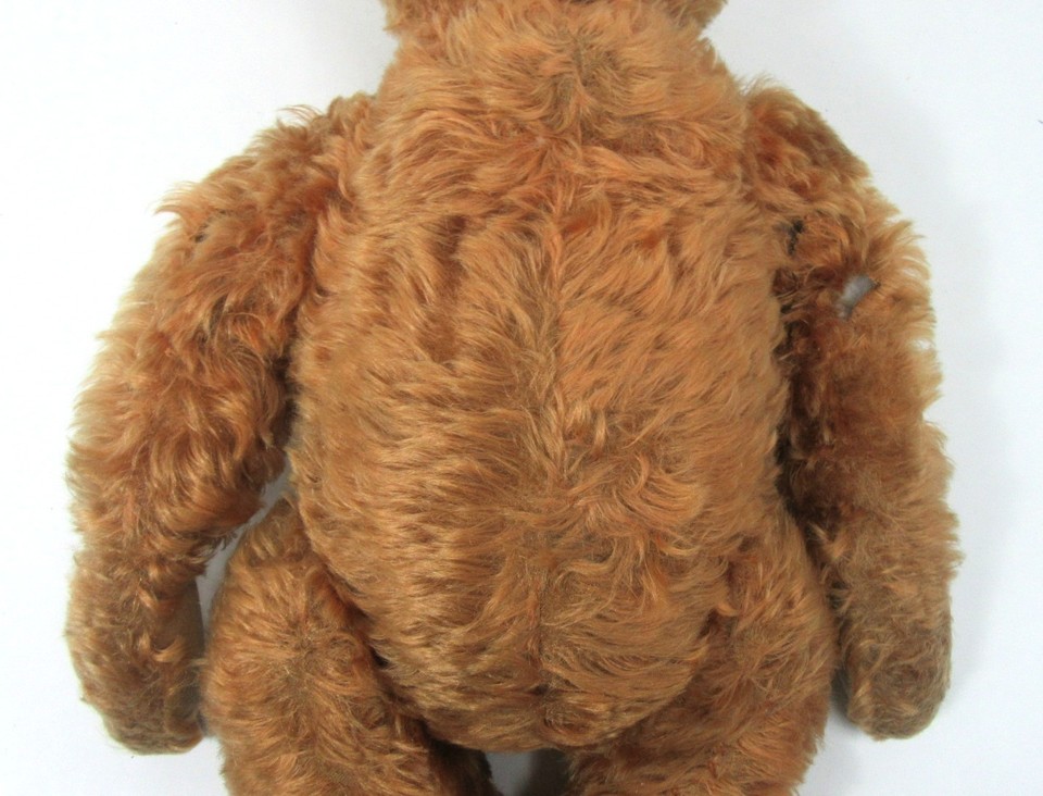 VINTAGE STEIFF? MOHAIR TEDDY BEAR CENTER SEAM HEAD NEEDS REPAIR 20" | eBay