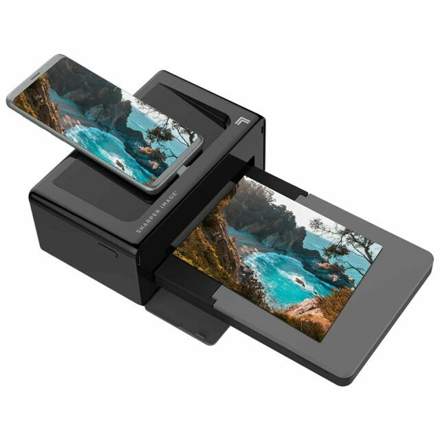 Sharper Image Instant Dock Printer 4" X 6" Print 4pass Tech Black for ...