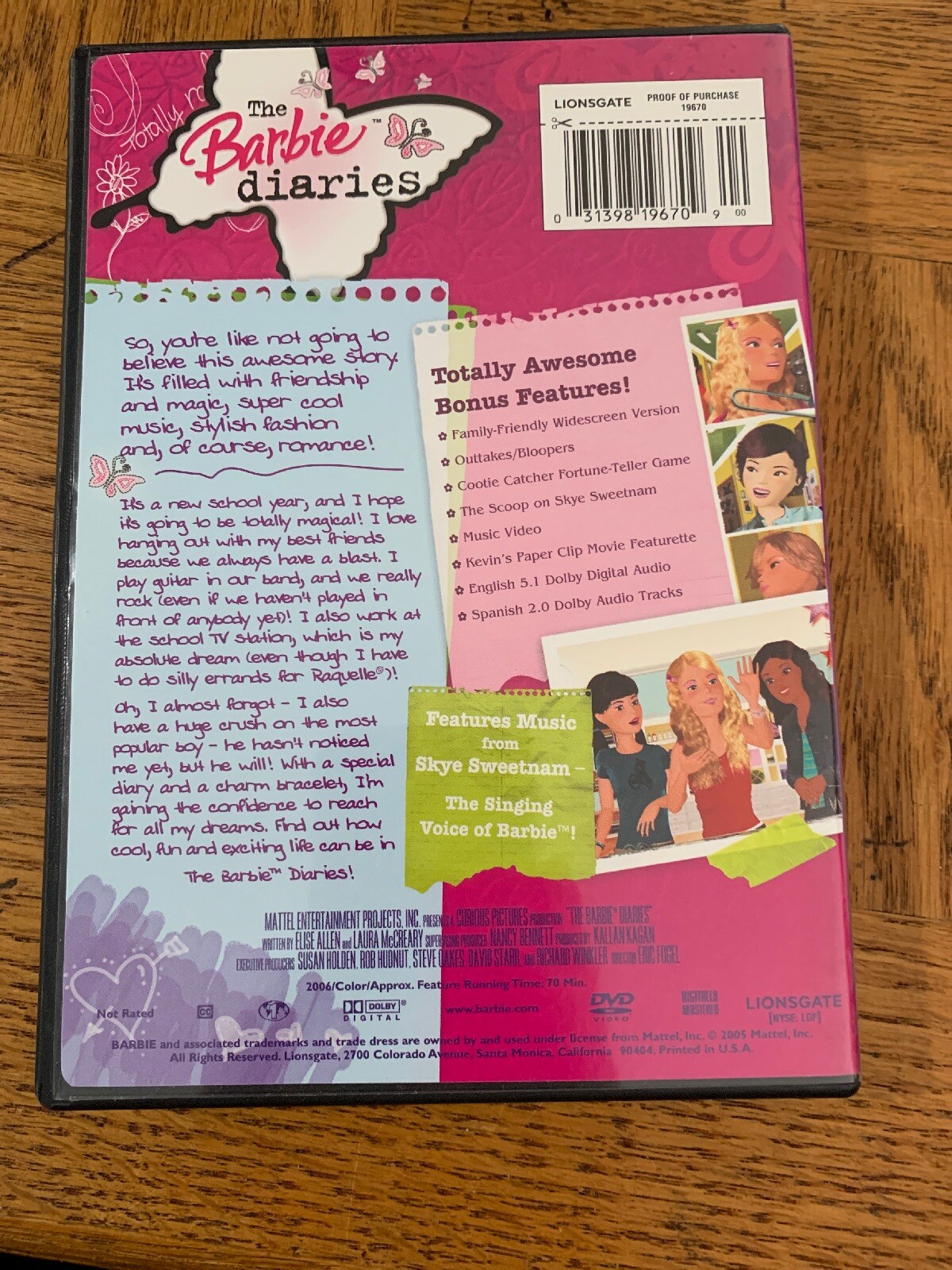 The Barbie Diaries DVD | eBay UK