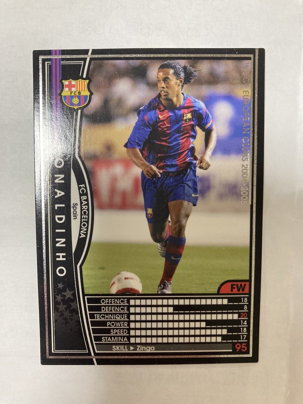 Ronaldinho 2004-2005 Panini WCCF Soccer Card Rare Heyday Gaucho ...