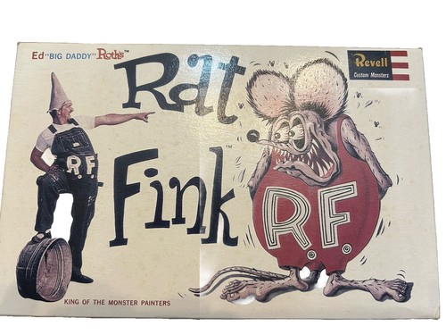 Vintage 2001 Ed "Big Daddy" Roth's Rat Fink 6 Inch Revell Plastic Model ...