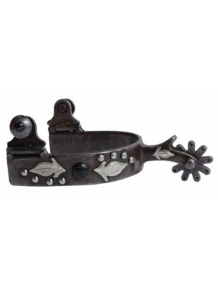 Professionals Choice Spur Men Chap Guard Feather Silver Turq PCSP-130 ...