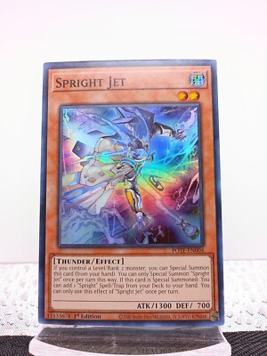 Yu-Gi-Oh! 3x TCG Spright Jet Power of the Elements POTE-EN004 1st Ed NM ...