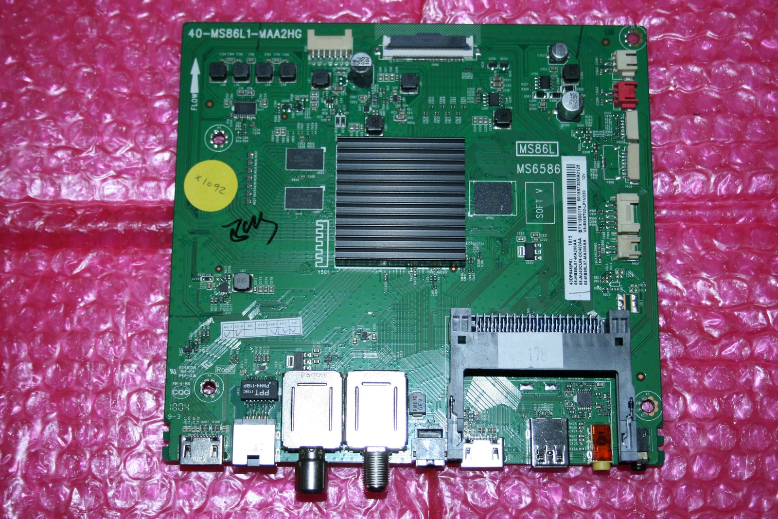NEW TCL - 43DP648, MAIN PCB, 08-MS86L07-MA200AA, 08-AU43CUN-OC402AA ...