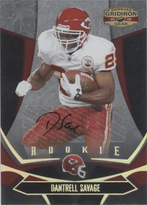 2008 Donruss Gridiron Gear - Rookie Dantrell Savage #122 Gold Signatures /250 (AU, RC) for sale ...