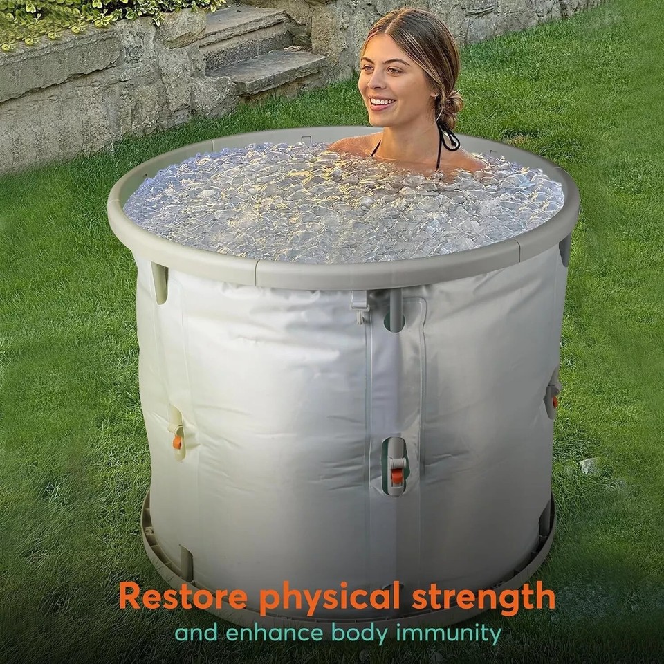 Ice Bath Tub for Athletes Recovery with Cover Cold Plunge Water ...