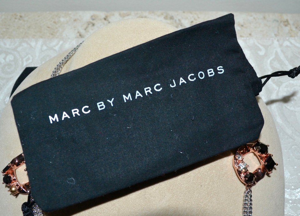 NWT $178 MARC by MARC JACOBS Argento Large Link Necklace Rose Gold ...