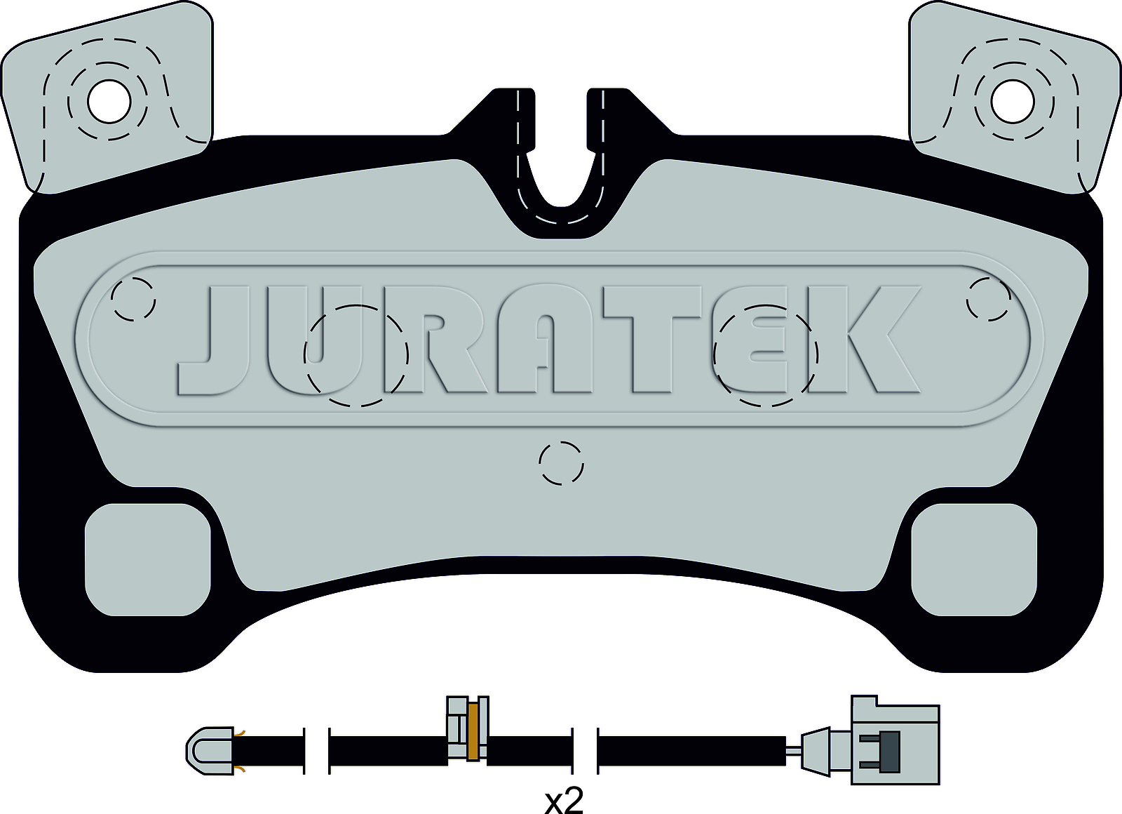 Brake Pads Set Rear Juratek Fits Audi Q7 2010-2015 7L0698451F | eBay UK