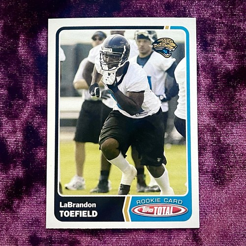 LaBrandon Toefield 2003 Topps Total RC MINT Jags Rookie Jersey LSU ...