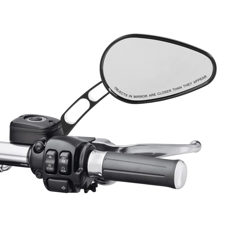 Motorcycle Rearview Side Mirrors Fit For Harley Softail Slim FLS 12-17 ...