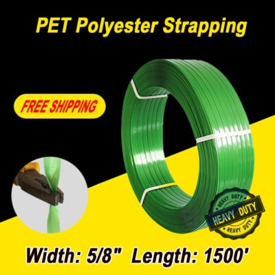 Strapping Packaging Banding Roll 5/8" W 1500' L Polyester (PET) Pallet ...