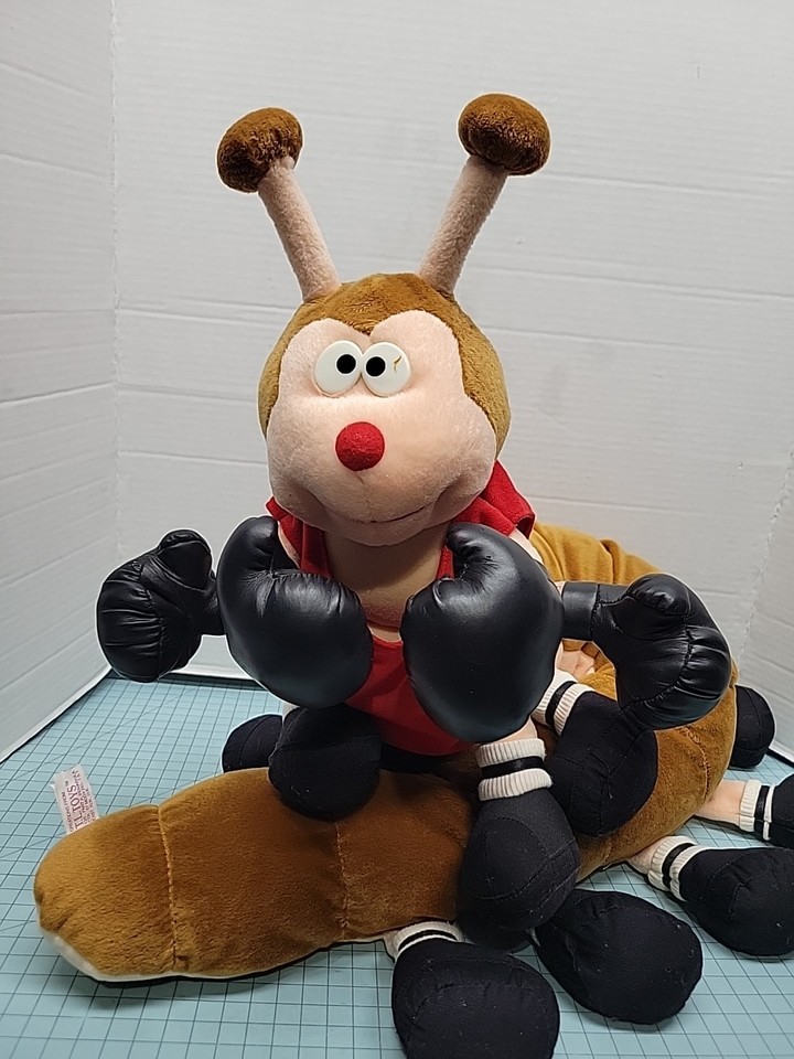 TL Toys Boxing Caterpillar Centipede Plush 45" Stuffed Vintage 4 Arms ...