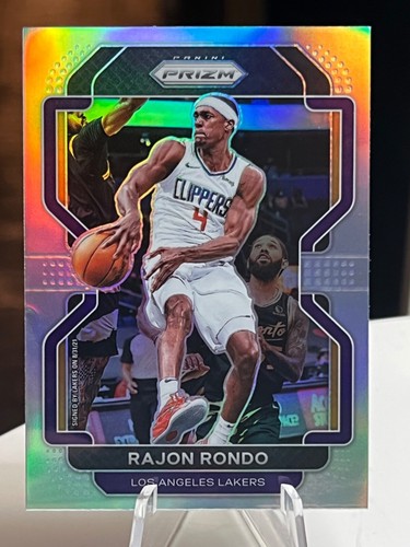 2021-22 Prizm Basketball RAJON RONDO Silver Prizm #104 Los Angeles ...