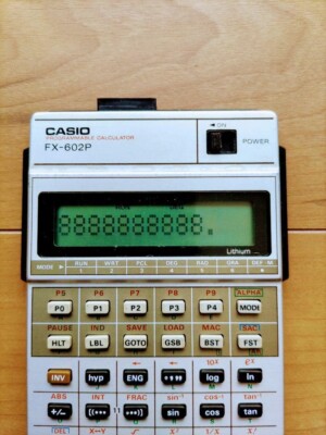 CASIO FX-602P scientific calculator with case and operation guide ...