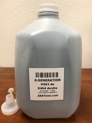 (1KG/1,000g) BULK Toner Refill for Lexmark X463, X463de, X464, X464de ...