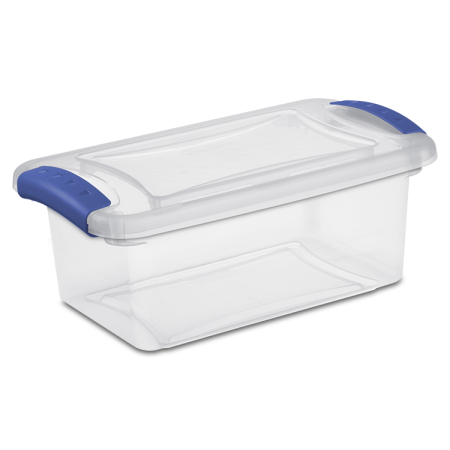 Sterilite 19220414 7 Quart See Through Storage Box with Latching Lid ...