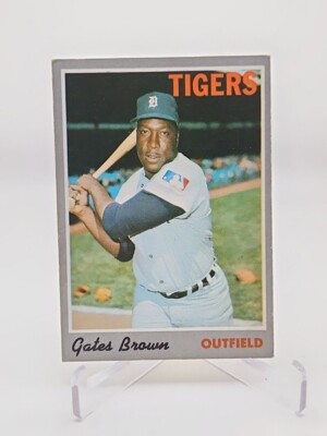 1970 Topps #98 Gates Brown Vintage Detroit Tigers Baseball Card | eBay