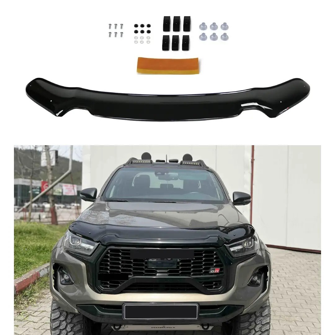 Hood Deflector Guard forToyota Hilux IV 2021-2023 Bug Shield Bonnet ...