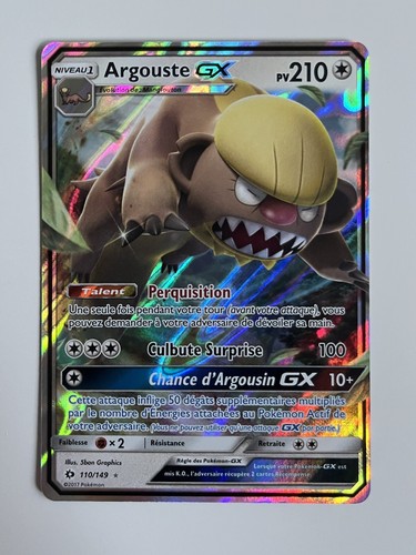 Carte Pokémon - Argouste GX - 110/149 - 2017 - FR | eBay