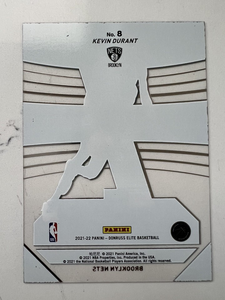 2021-22 Panini Donruss Elite Kevin Durant "Prime Numbers" No. 8 NBA NM ...