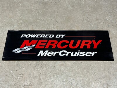 Genuine Decal "Powered By Mercury MerCruiser" Mercury Marine Decal 17 ...