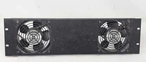 19” Rack Mount Fan Assembly Middle Atlantic 3U, w/ 2 ea NMB 4715MS-12T ...