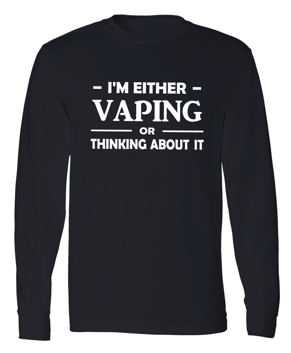 Funny Vaping Long Full Sleeve T-shirt Vaping Lover Gift for Him | eBay