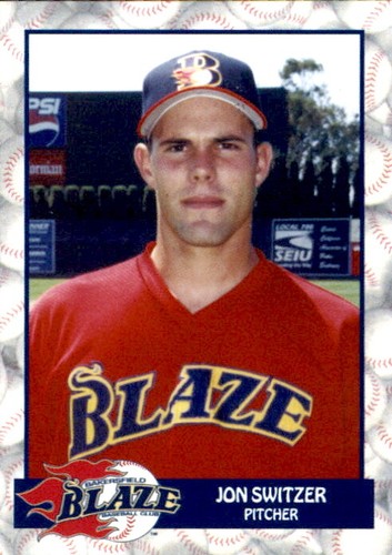 2002 Bakersfield Blaze Pepsi #27 Jon Switzer Houston Texas TX Baseball ...
