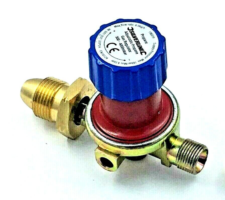 Adjustable Propane Gas Regulator 500 - 4000 mbar Variable gas flow BBQ ...