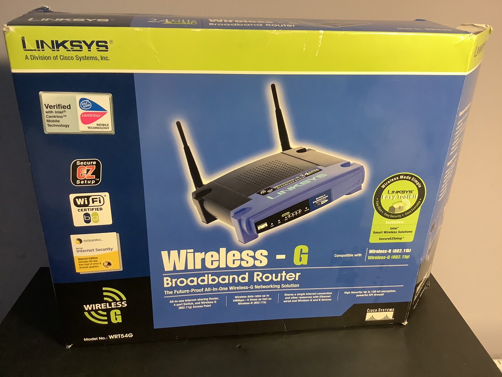 linksys wireless-g broadband router WRT54G. 2.4 ghz | eBay