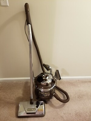 Vintage Filter Queen Brown 1970's Model Canister Vacuum Cleaner Working ...