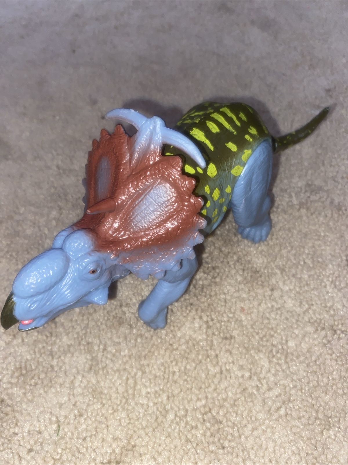Pachyrhinosaurus Poseable Dino Dinosaur Toy Figure Kid Galaxy Blue ...