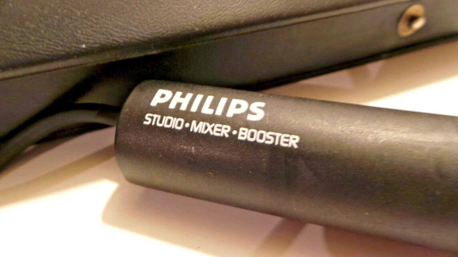 MICROPHONE STUDIO vintage PHILIPS STUDIO MIXER BOOSTER cardioid dynamic ...