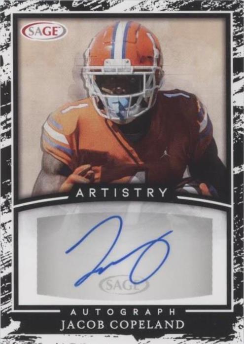 2022 SAGE Artistry - Autographs Jacob Copeland #A-JC (AU, RC) for sale ...