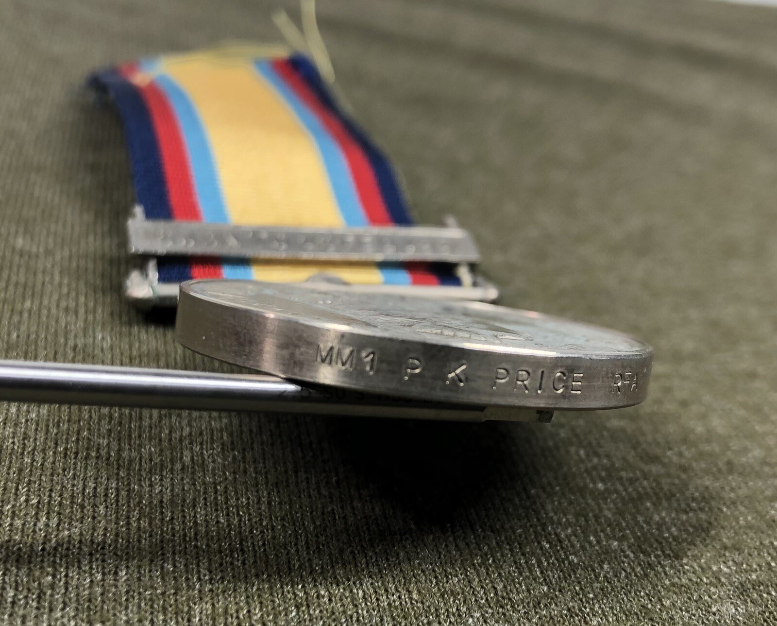 British Gulf War Medal w/ Clasp Royal Fleet Auxiliary Named Desert ...