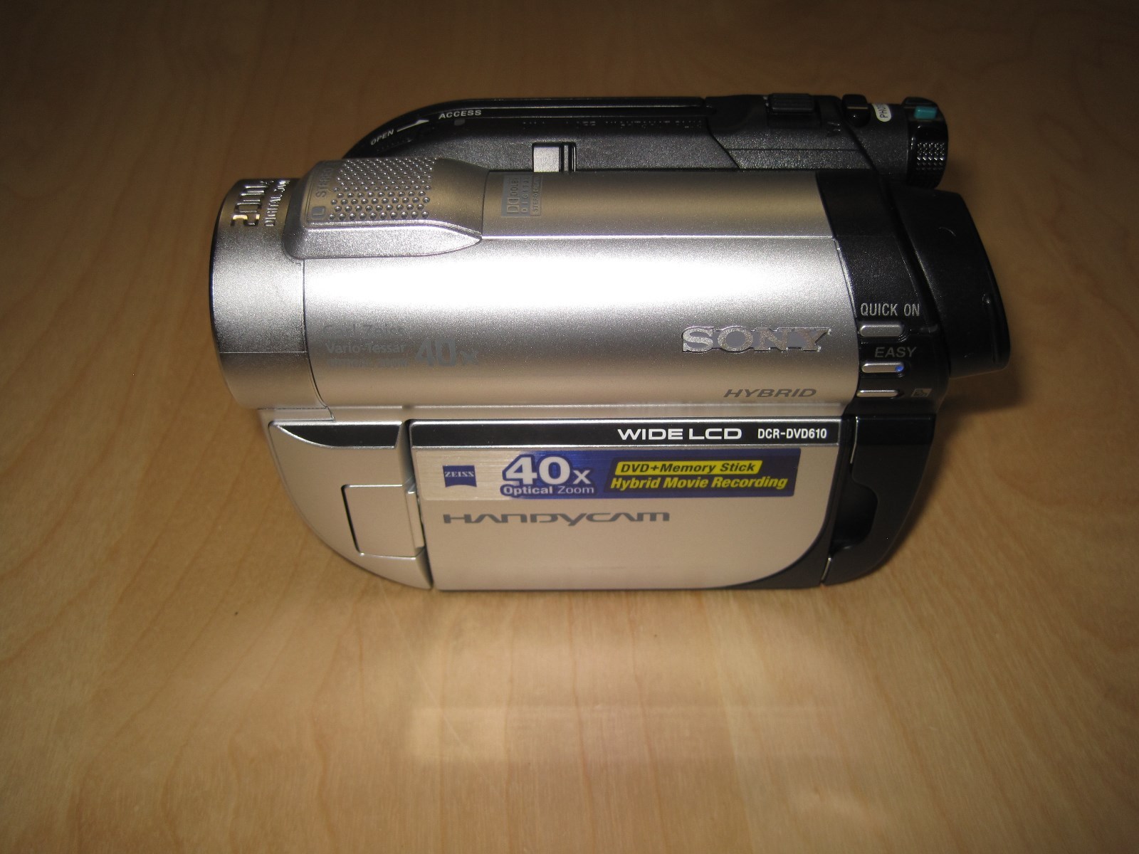 Sony Handycam DCR-DVD610 DVD Camcorder - Black/Silver 27242727700| eBay
