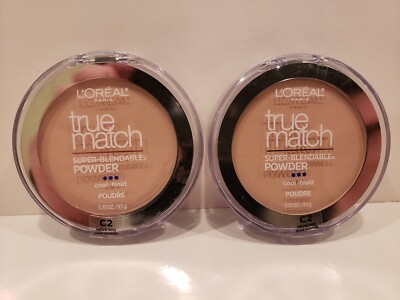 L'Oreal~Lot of 2~True Match Super-Blendable Pressed Powder~C2 Natural ...