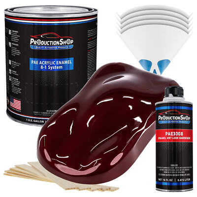 ProductionShop High Gloss Dark Maroon Metallic Acrylic Enamel Gallon ...