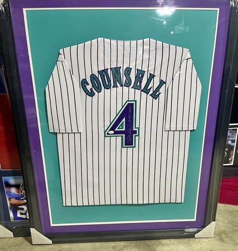 Craig Counsell Signed Framed Inscribed Diamondbacks Jersey JSA COA WS ...